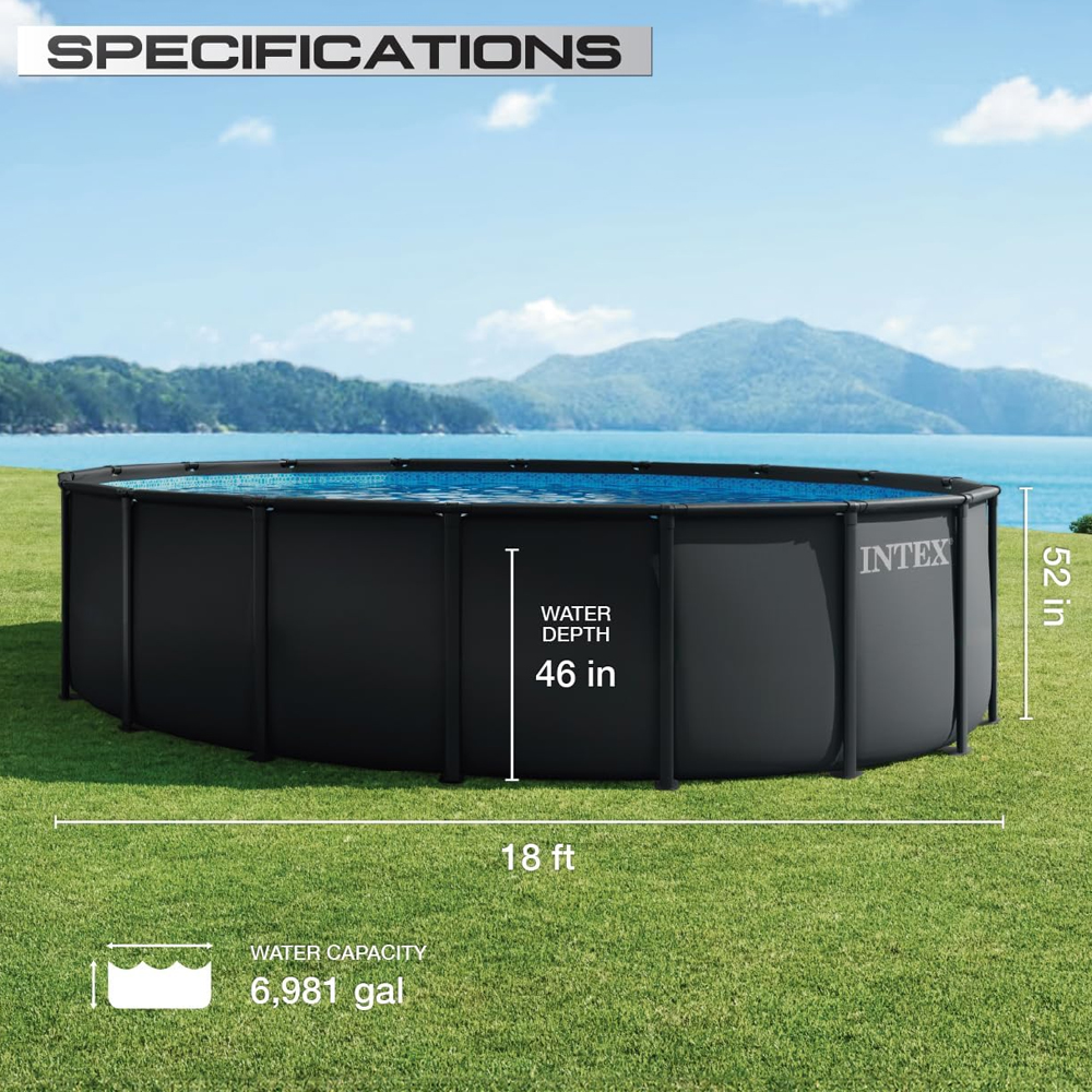Intex® Ultra XTR Frame Pool Set - 18' Round 2025 Design - PoolSupplies.com