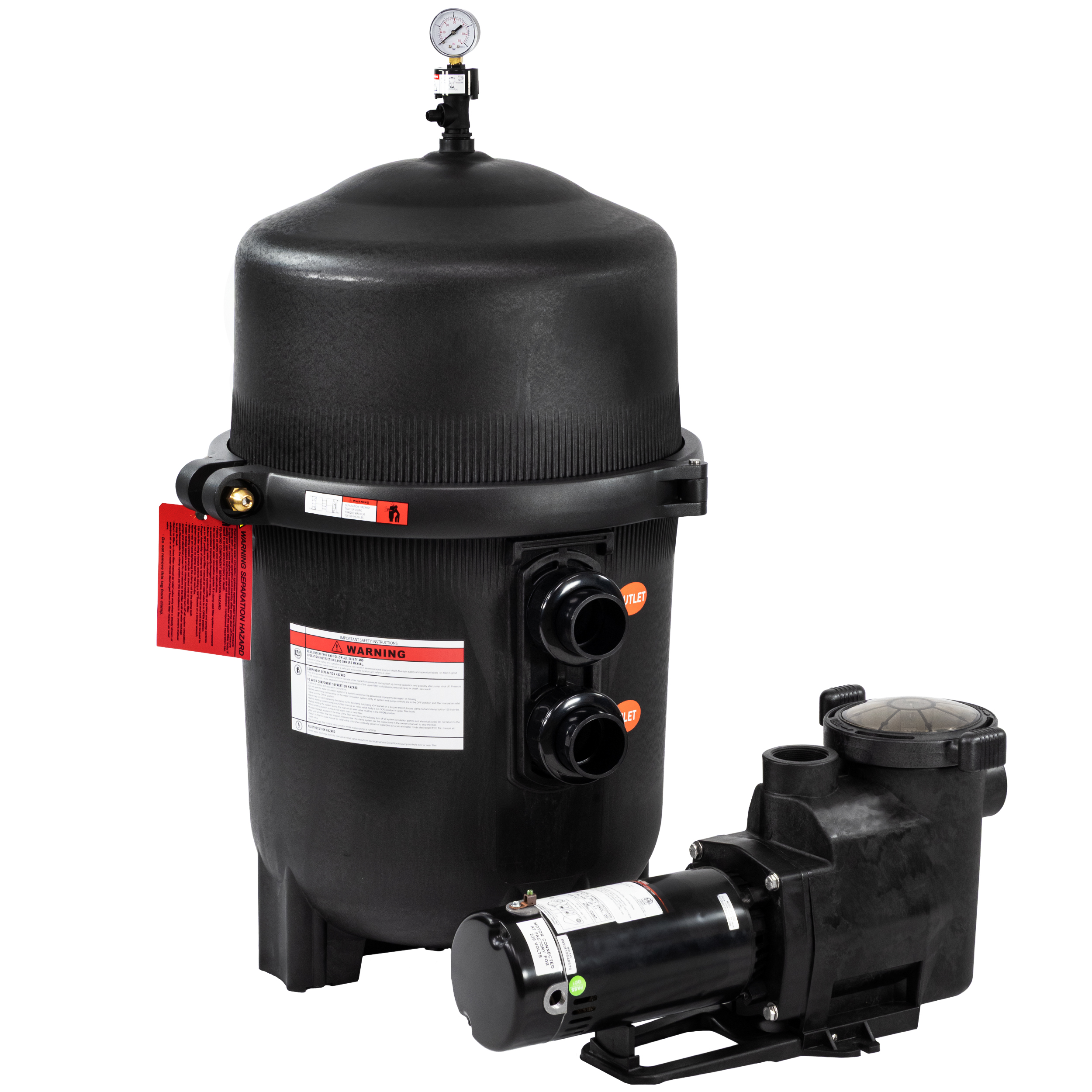 Rx Clear® 425 Quad Filter System with 1 ½ HP Silent Flow - PoolSupplies.com